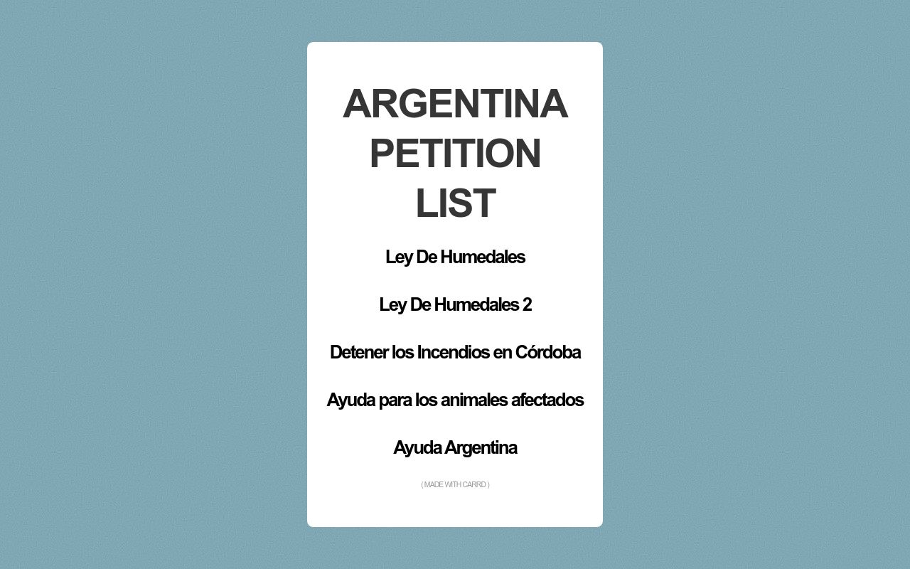 Help Argentina